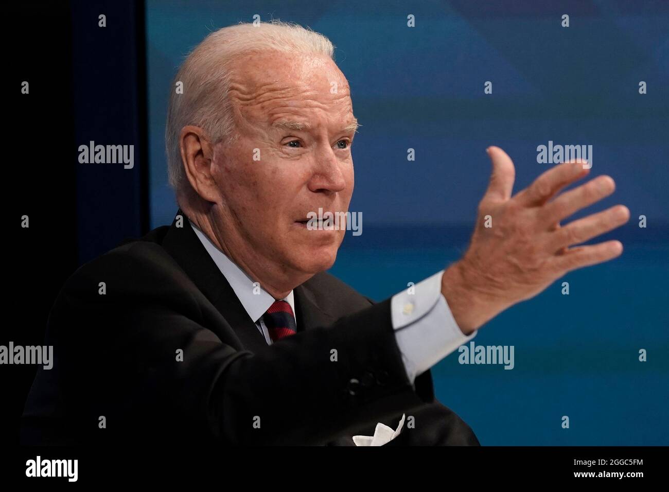 United States President Joe Biden meets virtually with FEMA ...