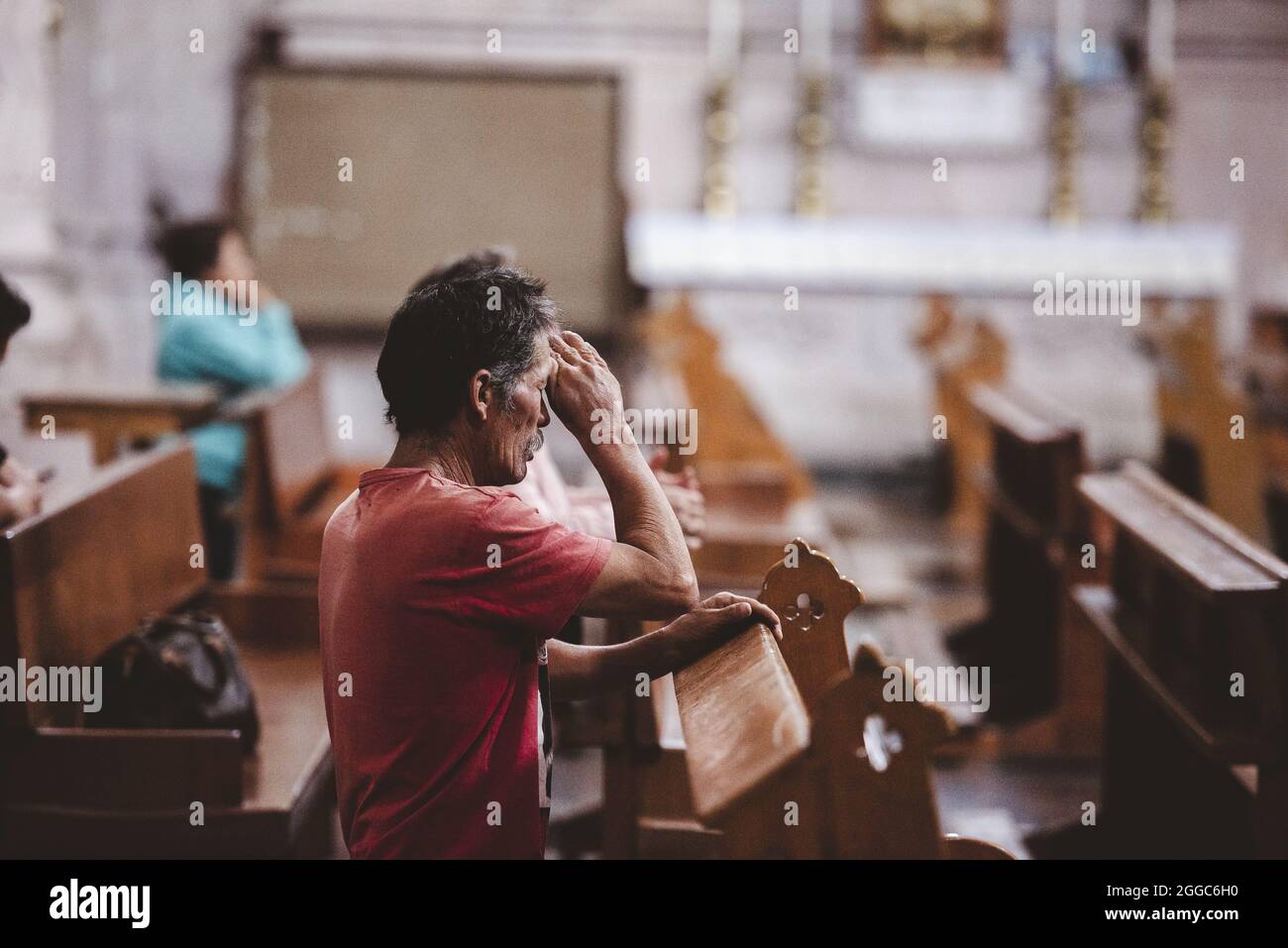 ZACATECAS, MEXICO - Apr 01, 2018: A shallow focus of a Hispanic man ...