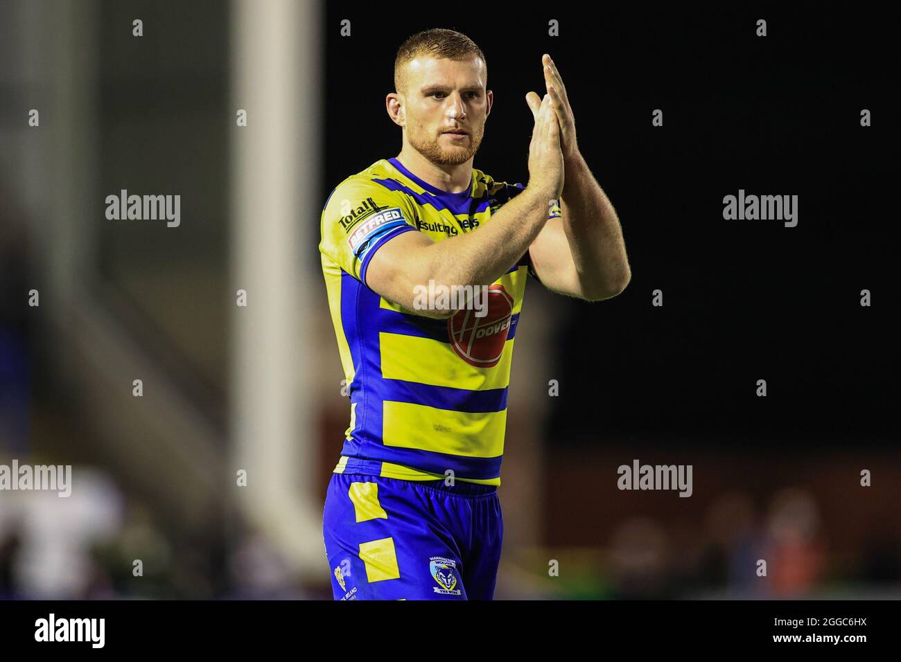 Warrington, UK. 30th Aug, 2021. Rob Mulhern (19) of Warrington Wolves ...
