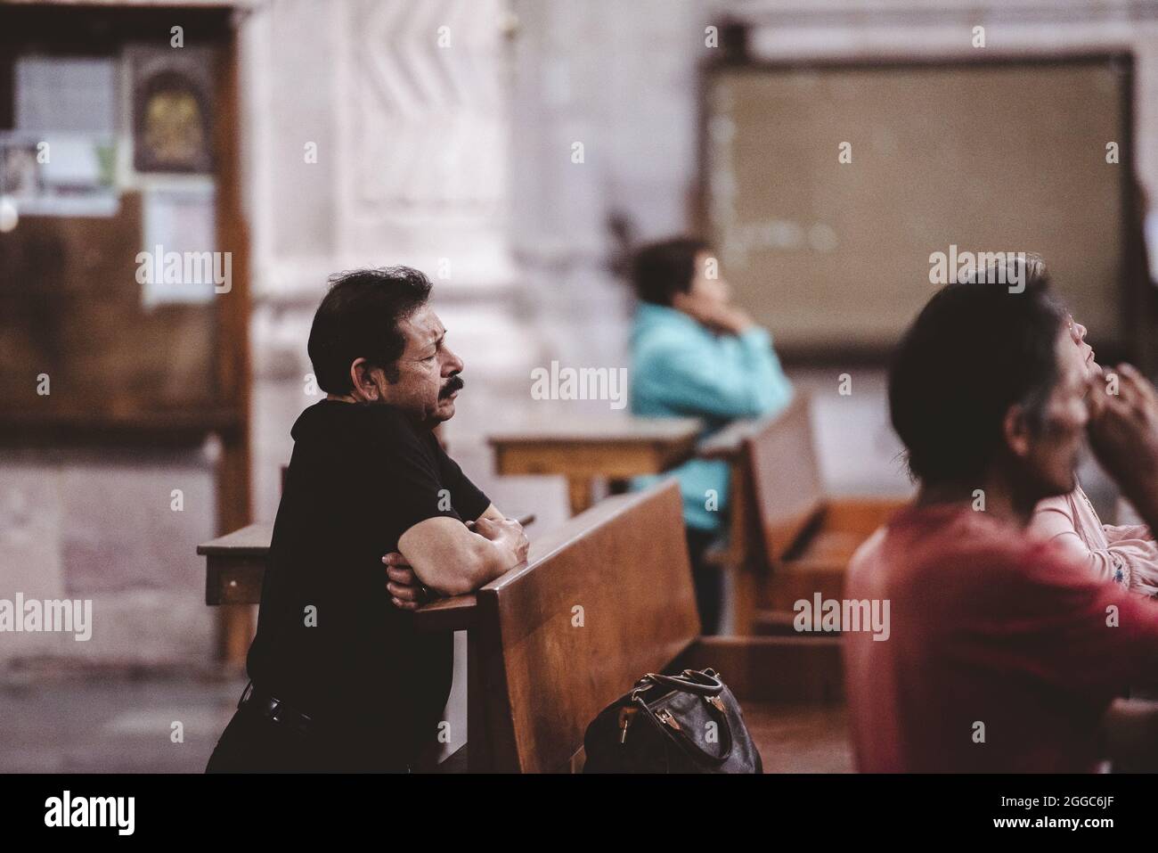 ZACATECAS, MEXICO - Apr 01, 2018: A selective focus of a Hispanic ...