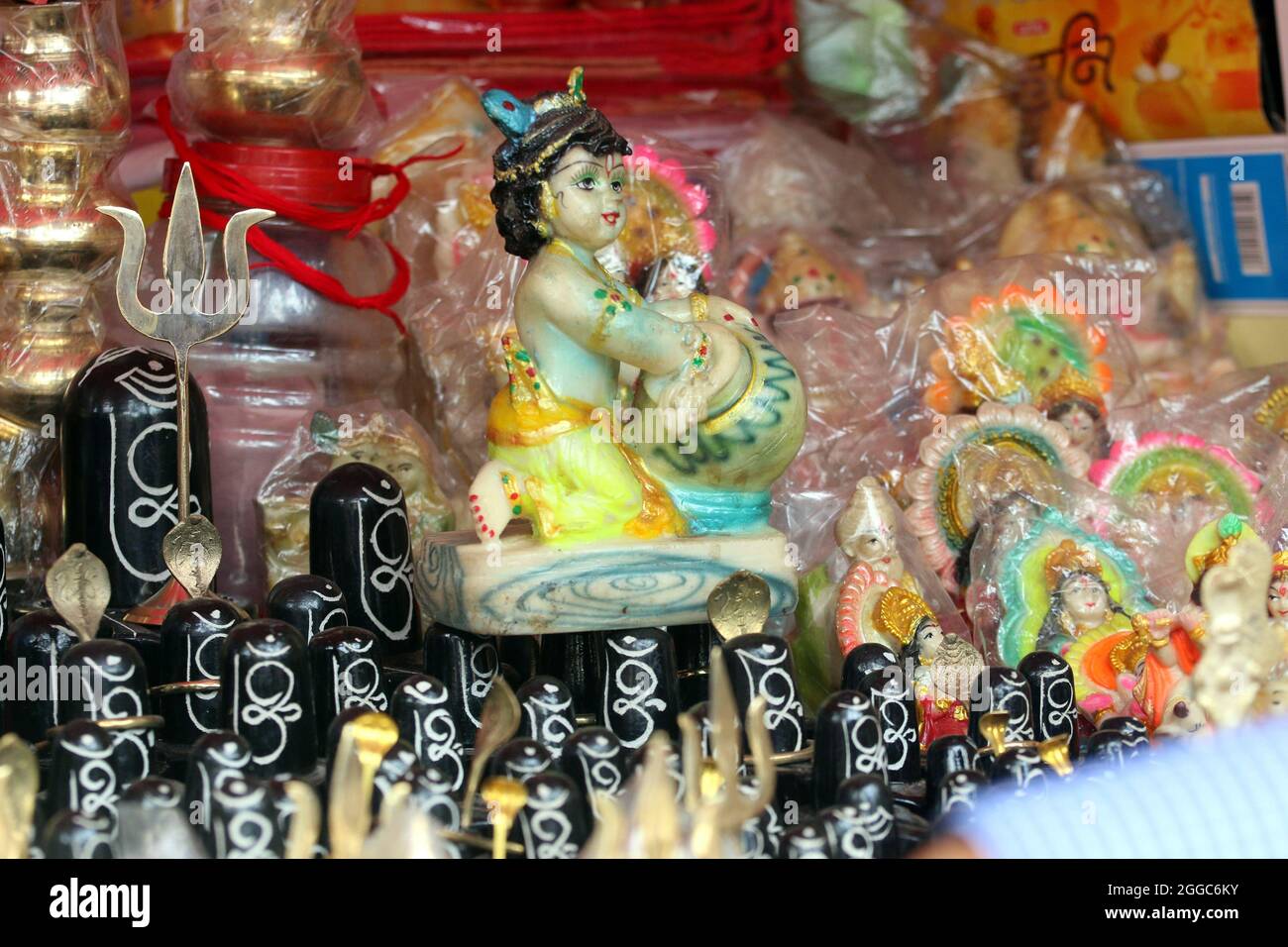 Non Exclusive: A Devote prays inside Iskcon temple sector 33, on the ...