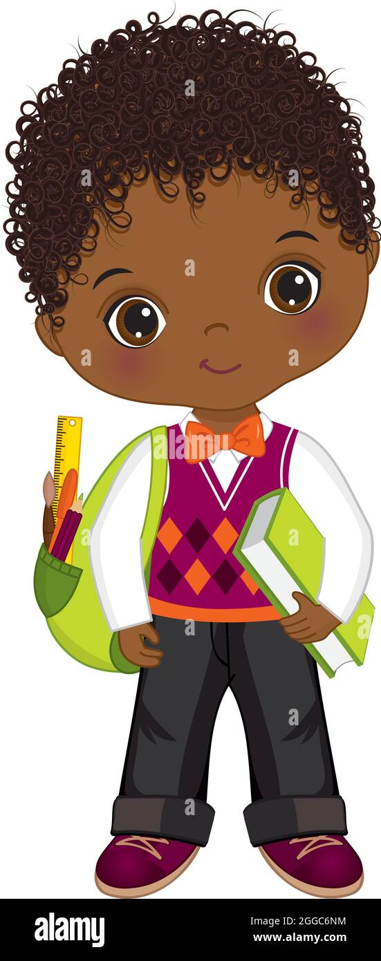 African American Boy Clipart