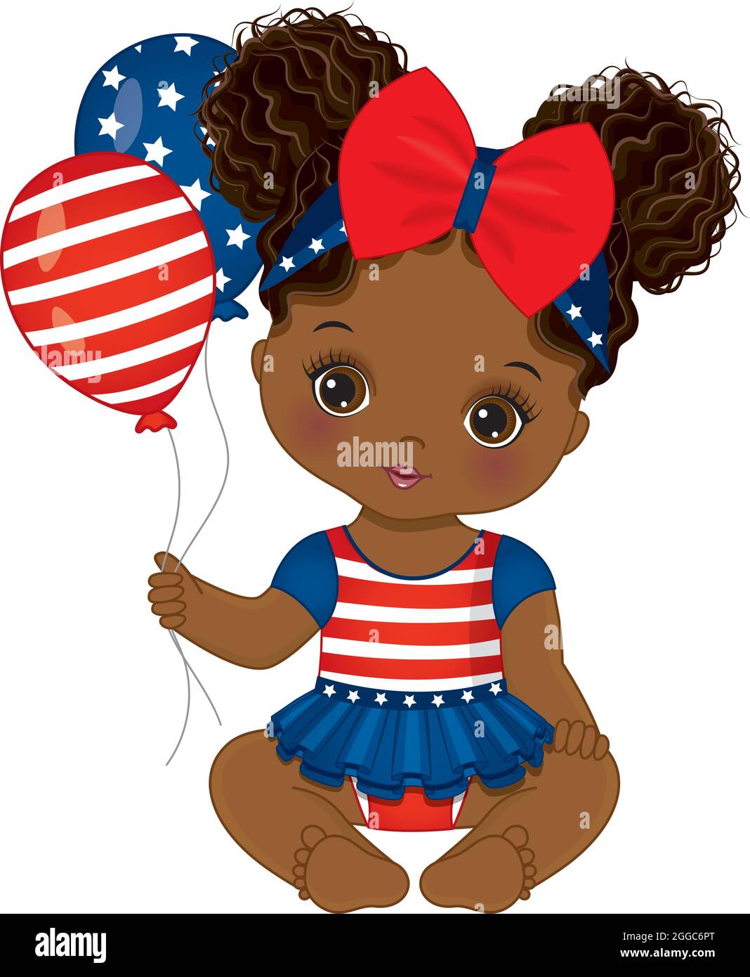 Afro American Baby Clipart