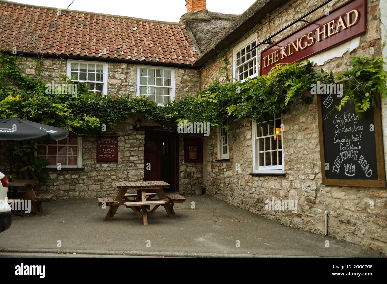 August 2021 - The Kings Head, a popular pub with locals in the village ...