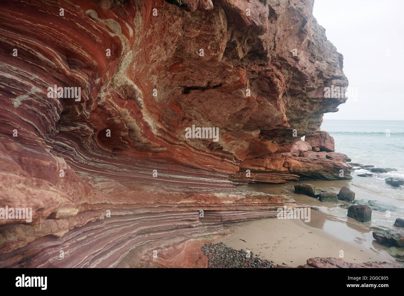 Layers of Rock - Coastline Stock Photo - Alamy