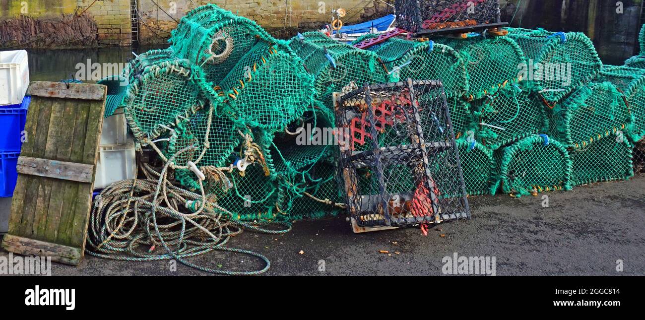 Fishing Equipment, Lobster Pots Stock Photo - Alamy