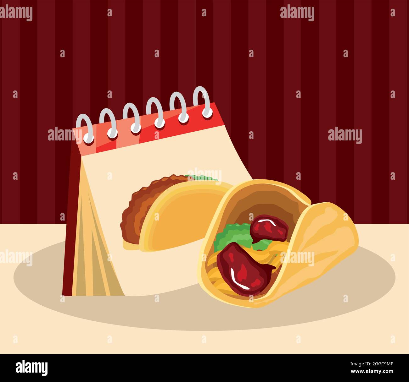 taco calendar reminder Stock Vector Image & Art - Alamy