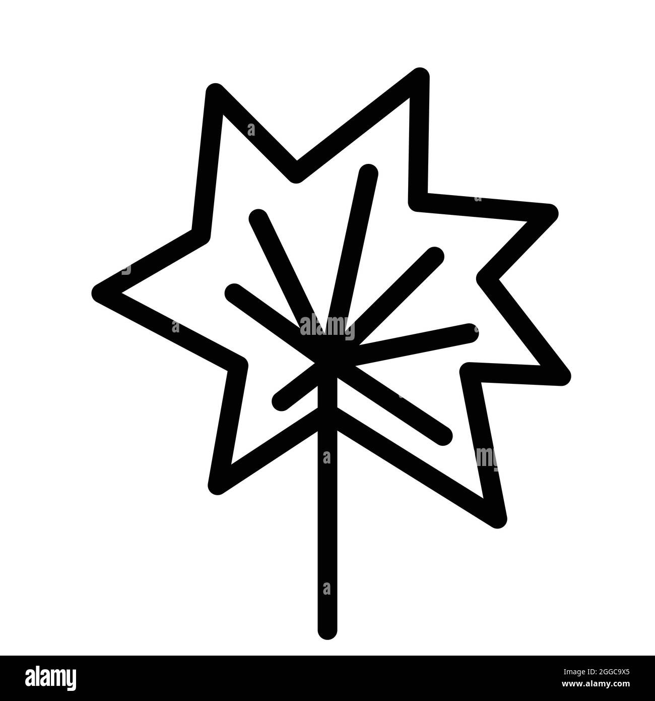 Black and white template tree icon. Vector symbol sign isolated on ...