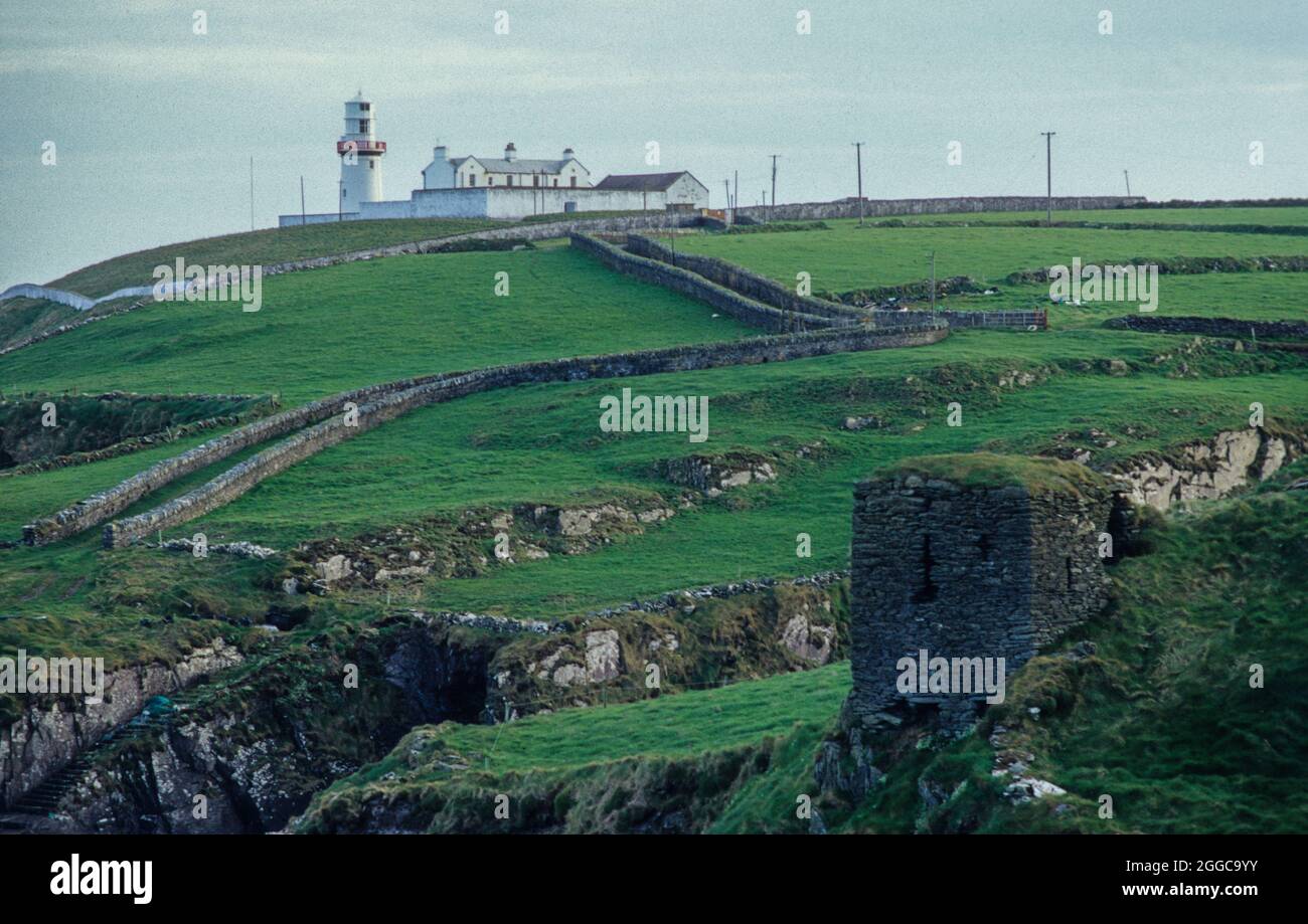 Galley Head Lighthouse at Dundeady Island on the Southern Coast of ...
