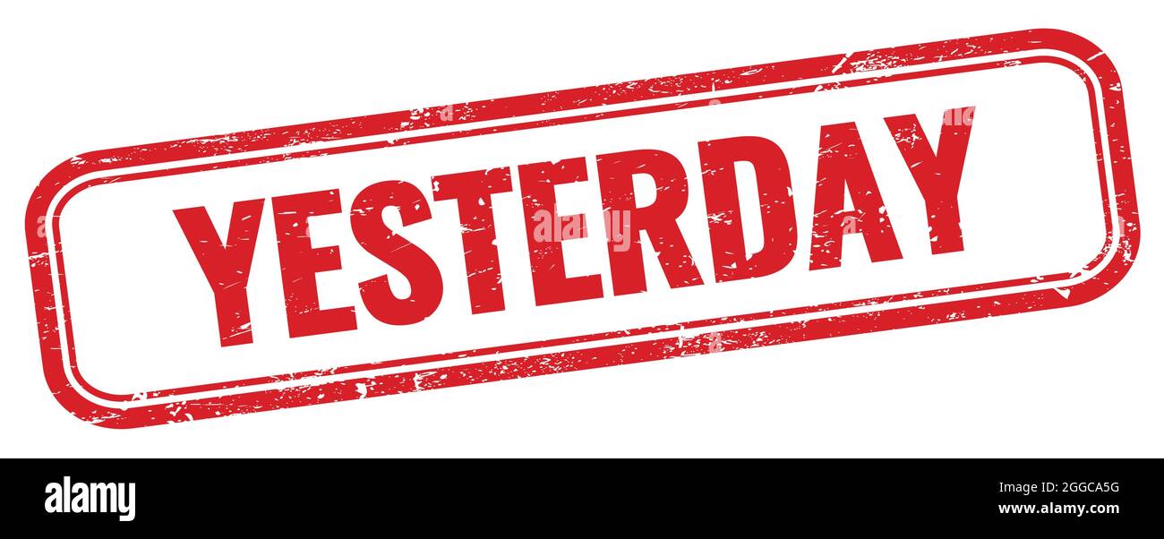 Yesterday stamp hi-res stock photography and images - Alamy