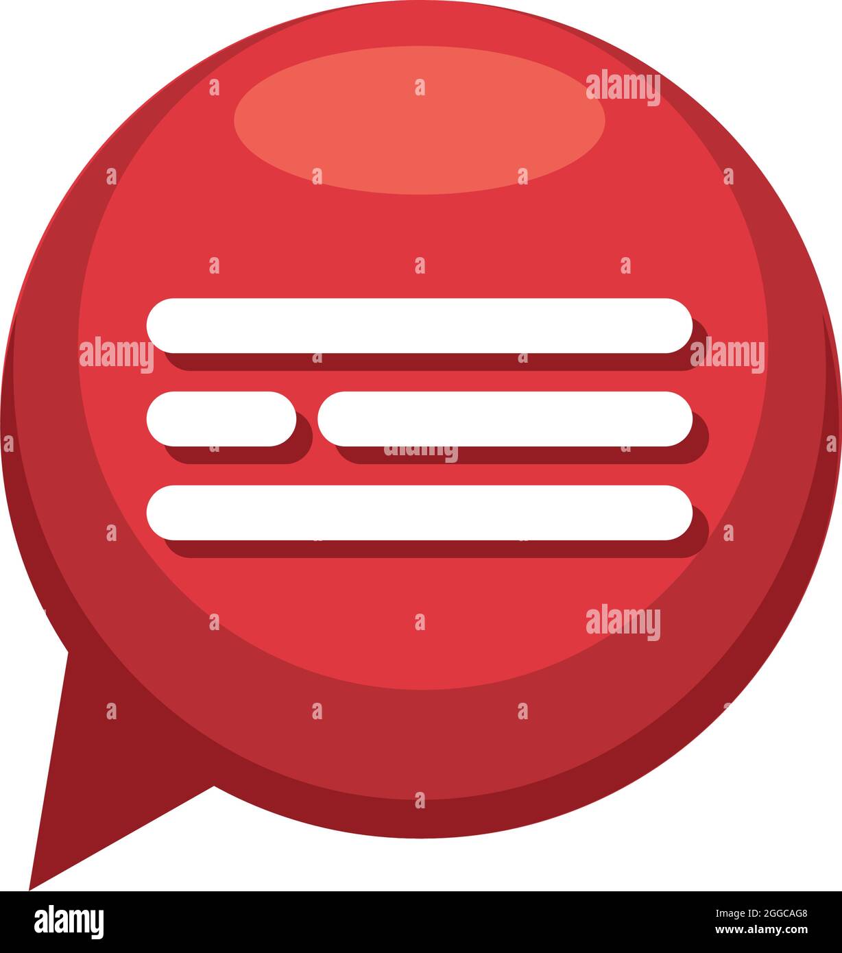 red communication bubble Stock Vector Image & Art - Alamy