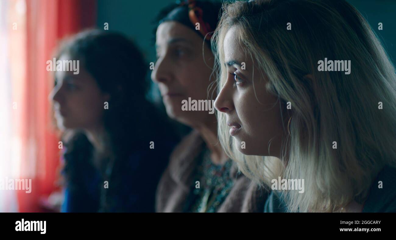 ANTIGONE, from left: Nahema Ricci, Rachida Oussaada, Nour Belkhiria ...