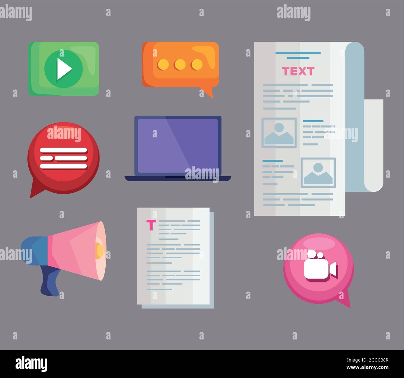 Storytelling symbol collection Stock Vector Image & Art - Alamy