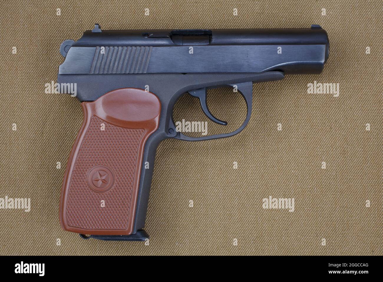 9mm soviet handgun on USSR khaki uniform Soviet-Afghan War (1979-1989 ...