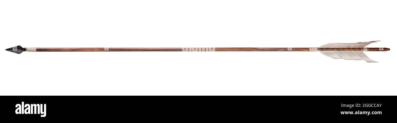 Traditional target medieval arrow isolated on white background Stock ...