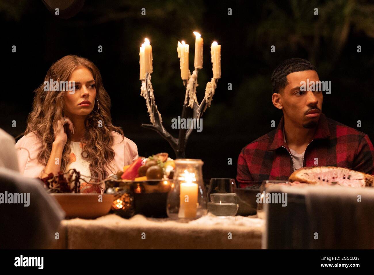 NINE PERFECT STRANGERS, from left: Samara Weaving, Melvin Gregg, Brave ...