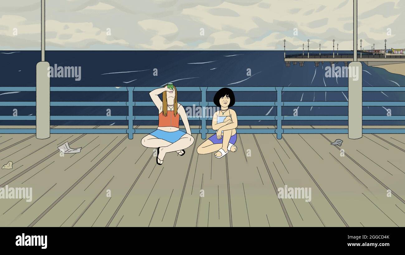 PEN15, from left: Anna Kone (voice: Anna Konkle), Maya Ishii-Peters ...