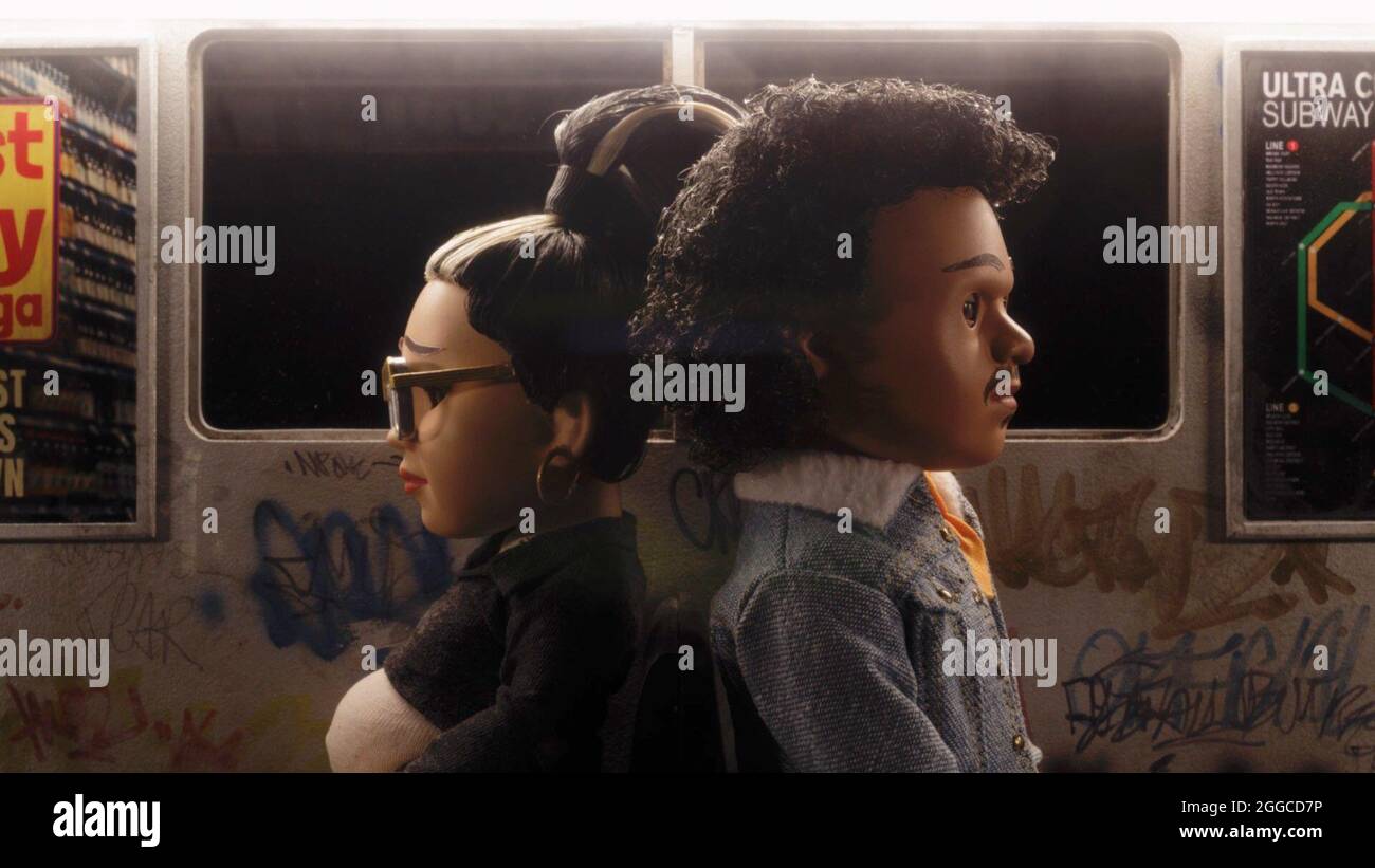 ULTRA CITY SMITHS, from left: Christina (voice: Hana Mae Lee), Rodrigo ...