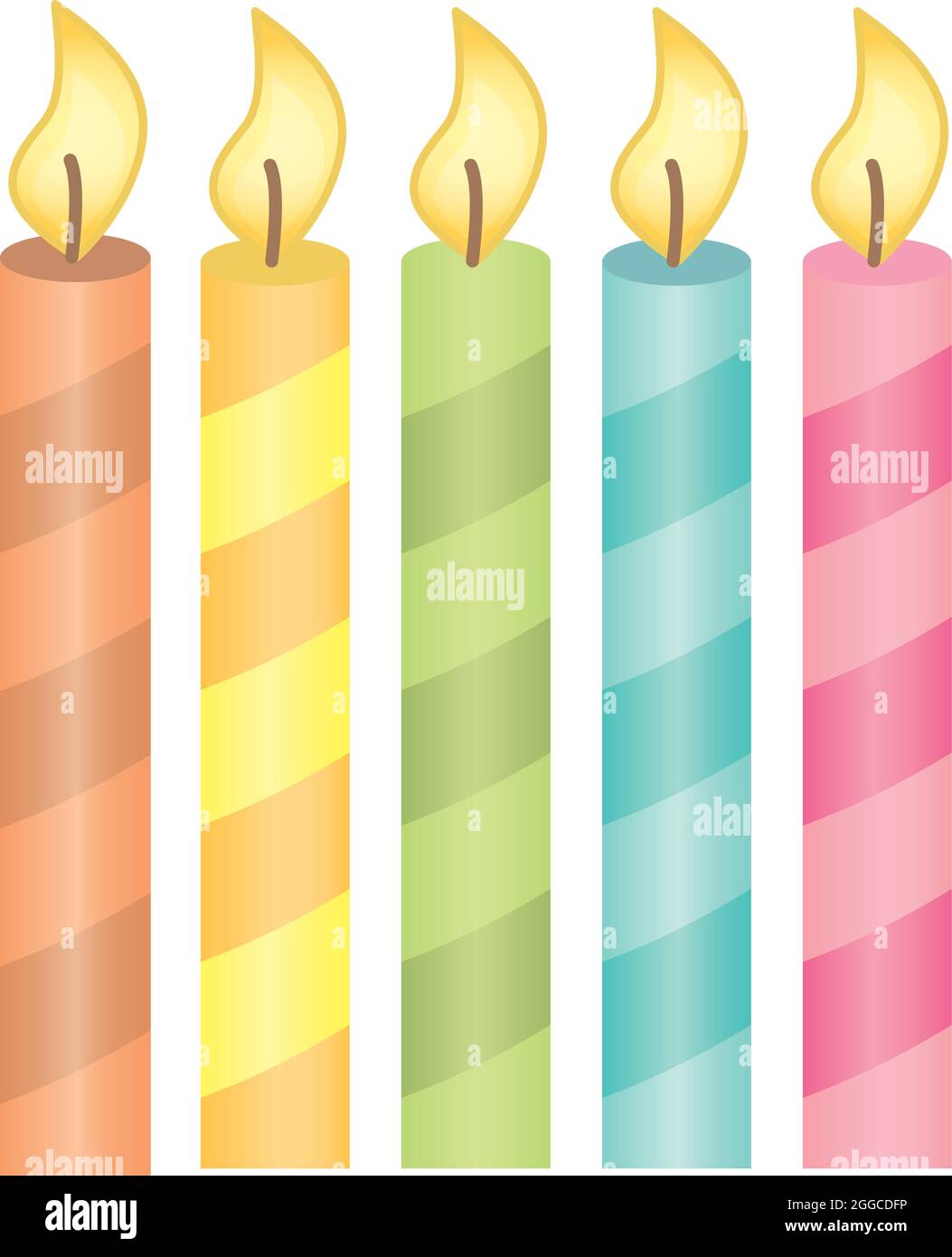 Candle flame in night candles Cut Out Stock Images & Pictures - Alamy