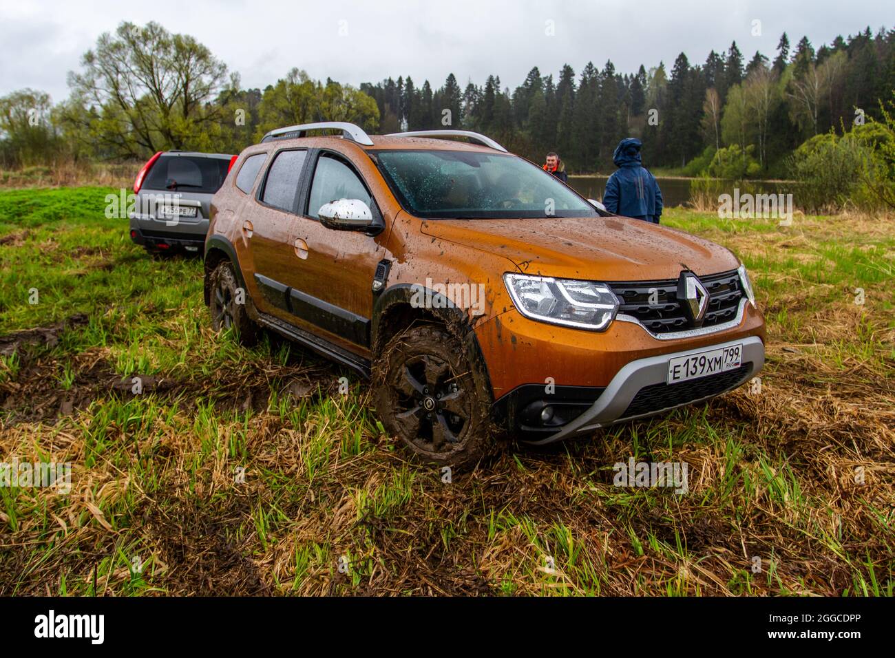 MOSCOW, RUSSIA - MAY 08, 2021 Renault Duster second generation. Compact ...