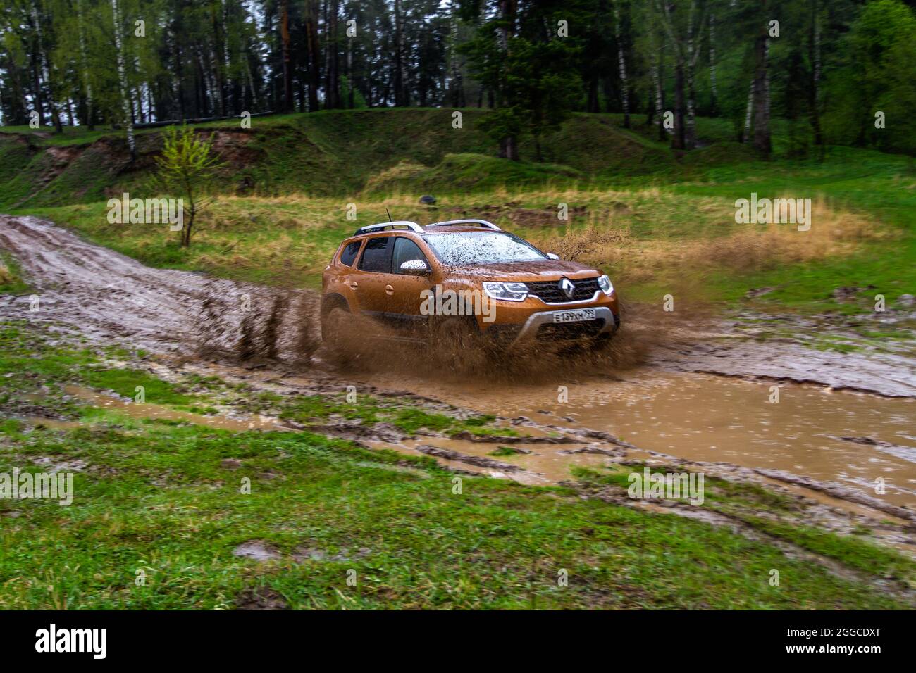 MOSCOW, RUSSIA - MAY 08, 2021 Renault Duster second generation exterior ...