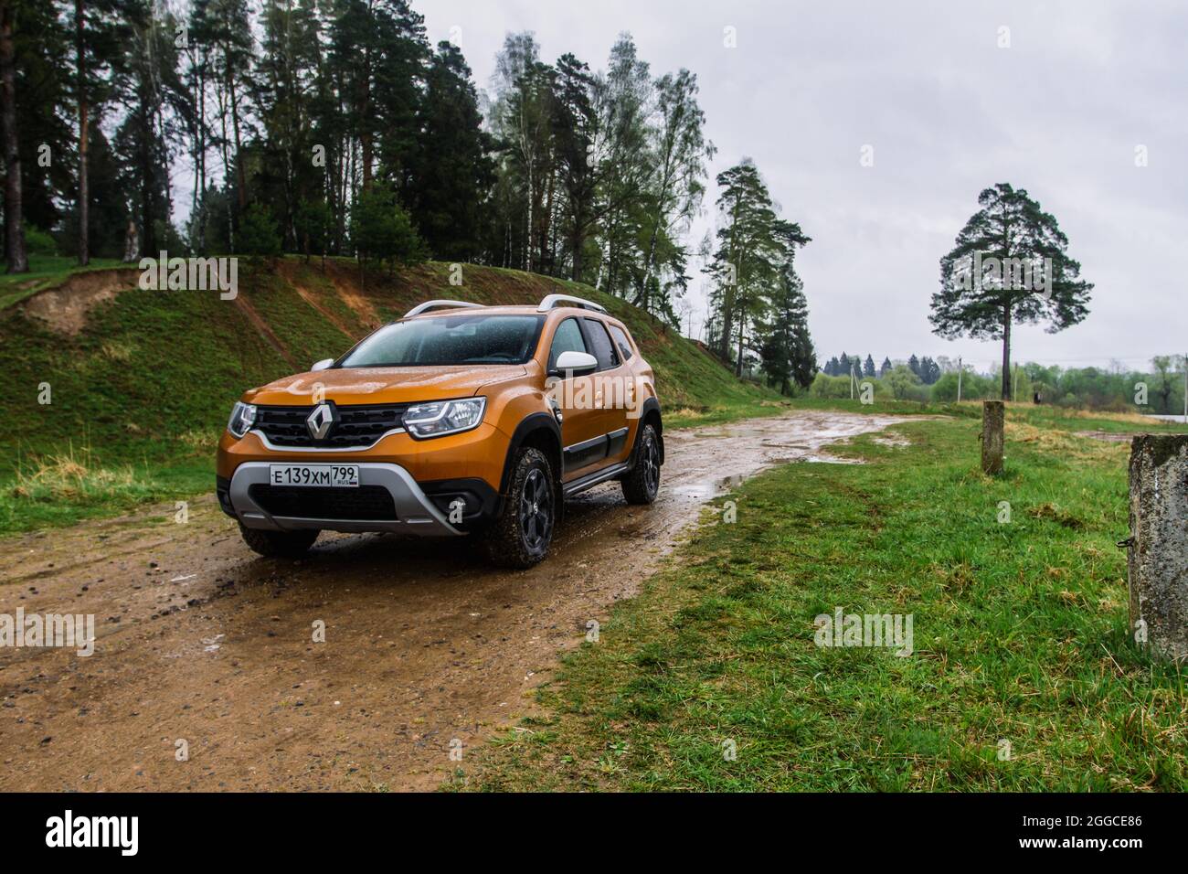MOSCOW, RUSSIA - MAY 08, 2021 Renault Duster second generation. Compact ...