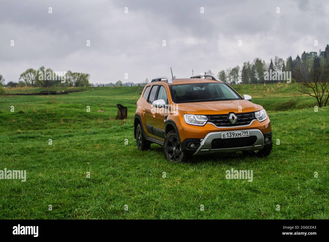 MOSCOW, RUSSIA - MAY 08, 2021 Renault Duster second generation. Compact ...