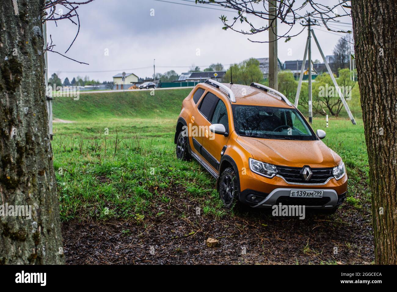 MOSCOW, RUSSIA - MAY 08, 2021 Renault Duster second generation. Compact ...