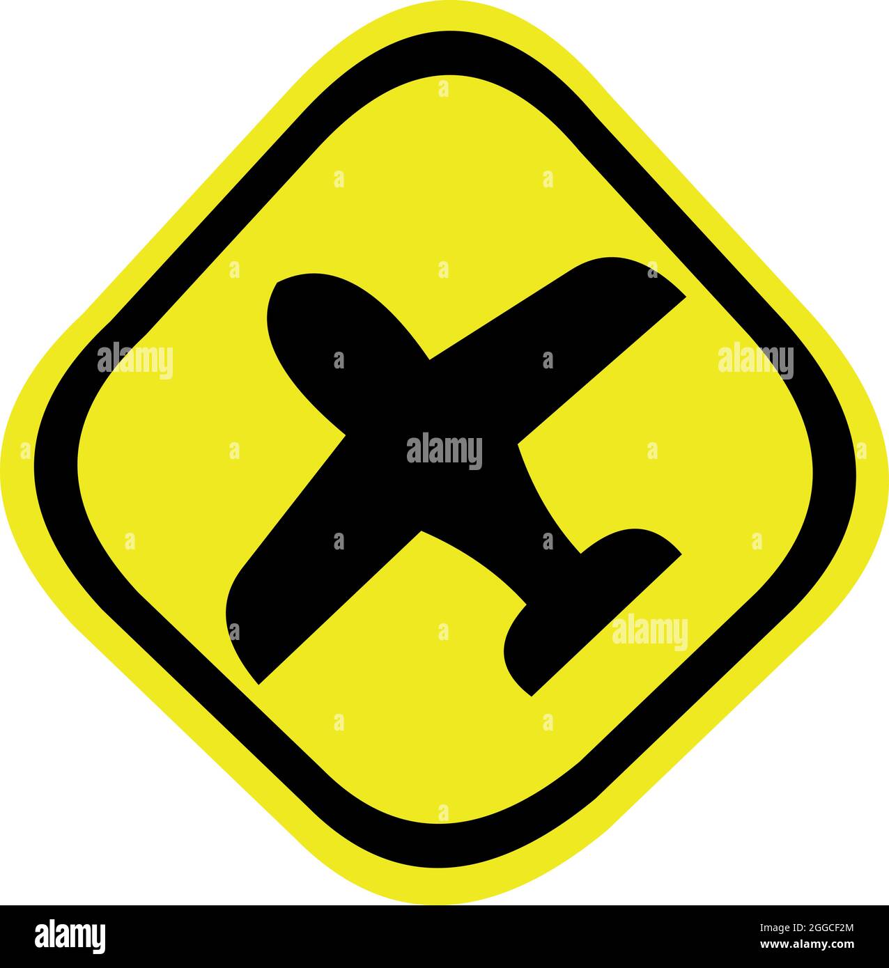 Hazard Sign Aircraft High Resolution Stock Photography and Images - Alamy