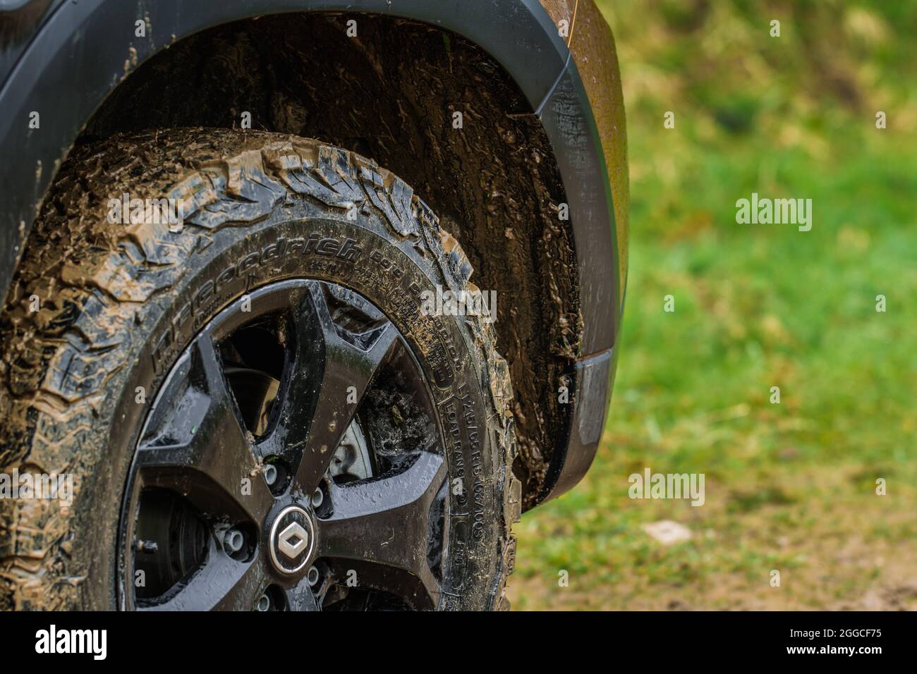 MOSCOW, RUSSIA - MAY 08, 2021 Renault Duster second generation. Compact ...