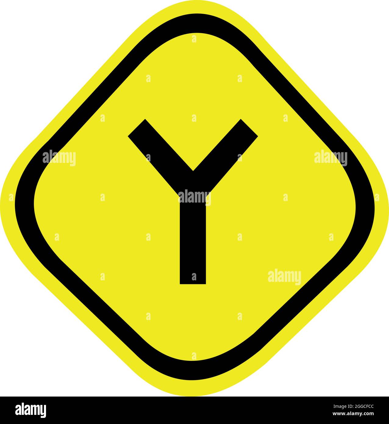 Y Intersection Sign Y Junction Vector Images (40)