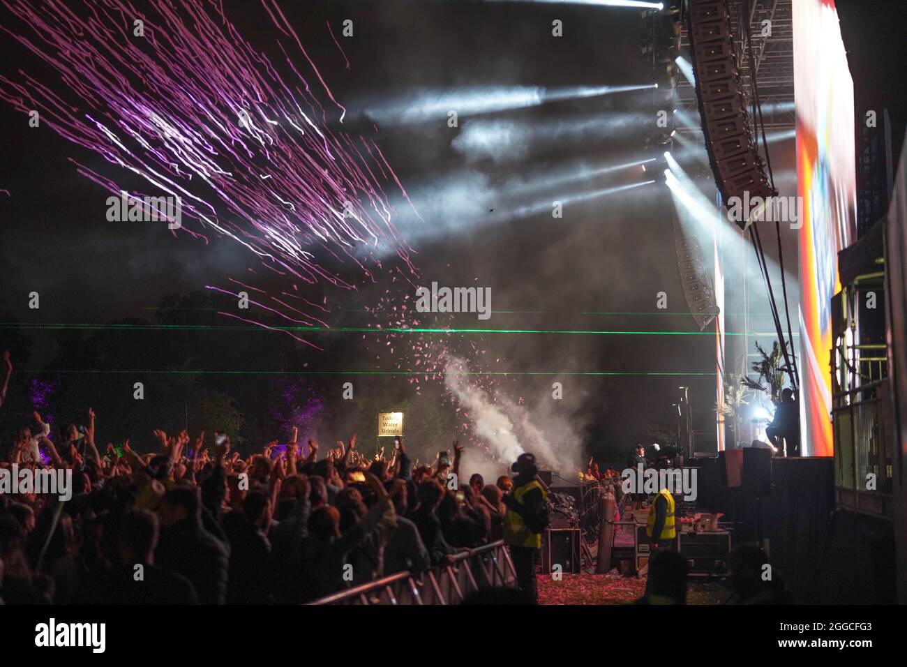 London, UK. August 30th, 2021. Foals headlining the final day of the ...