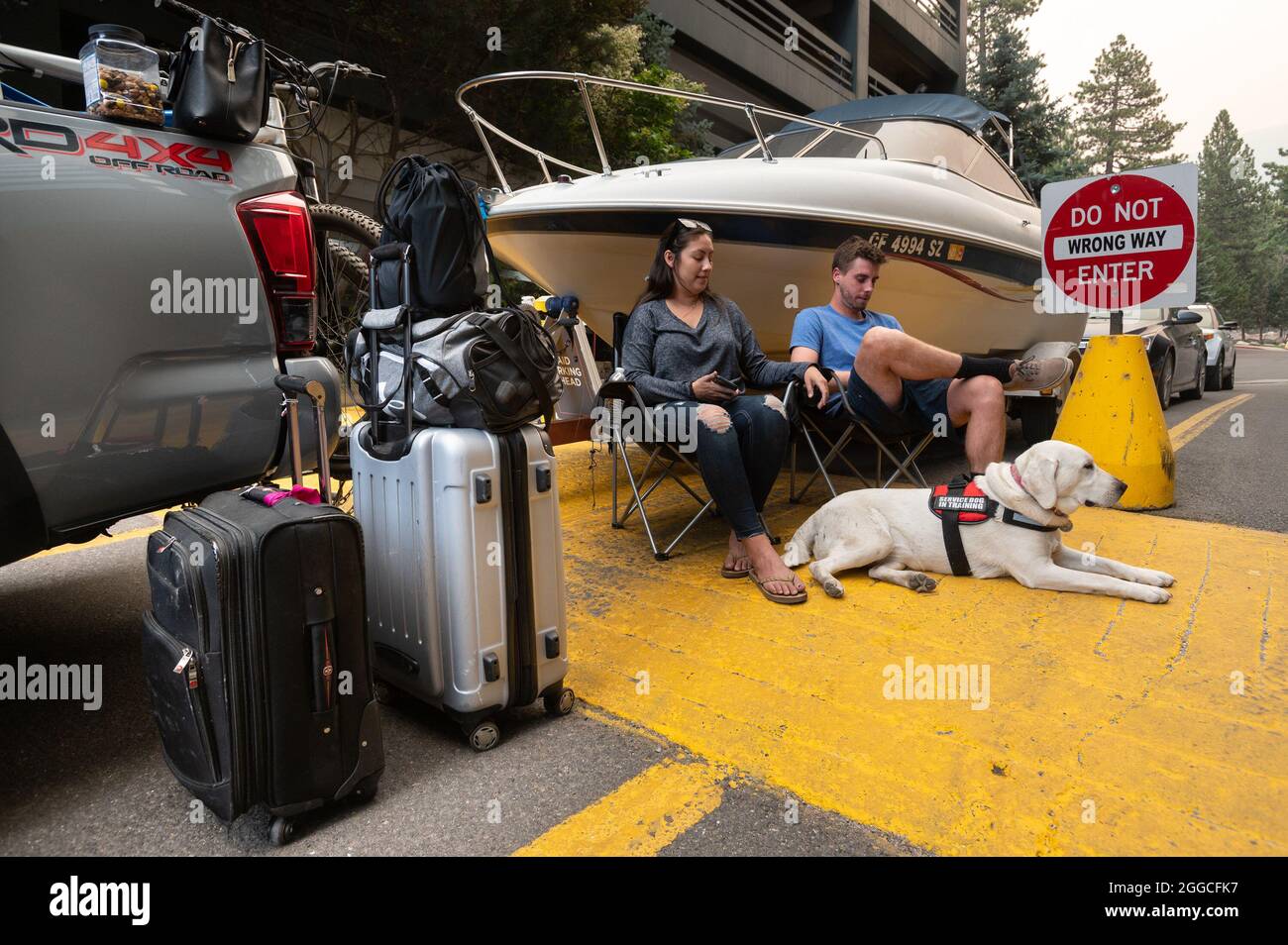 Stateline, NV, USA. 30th Aug, 2021. Samuel Stoddart and Sandra Figueroa ...