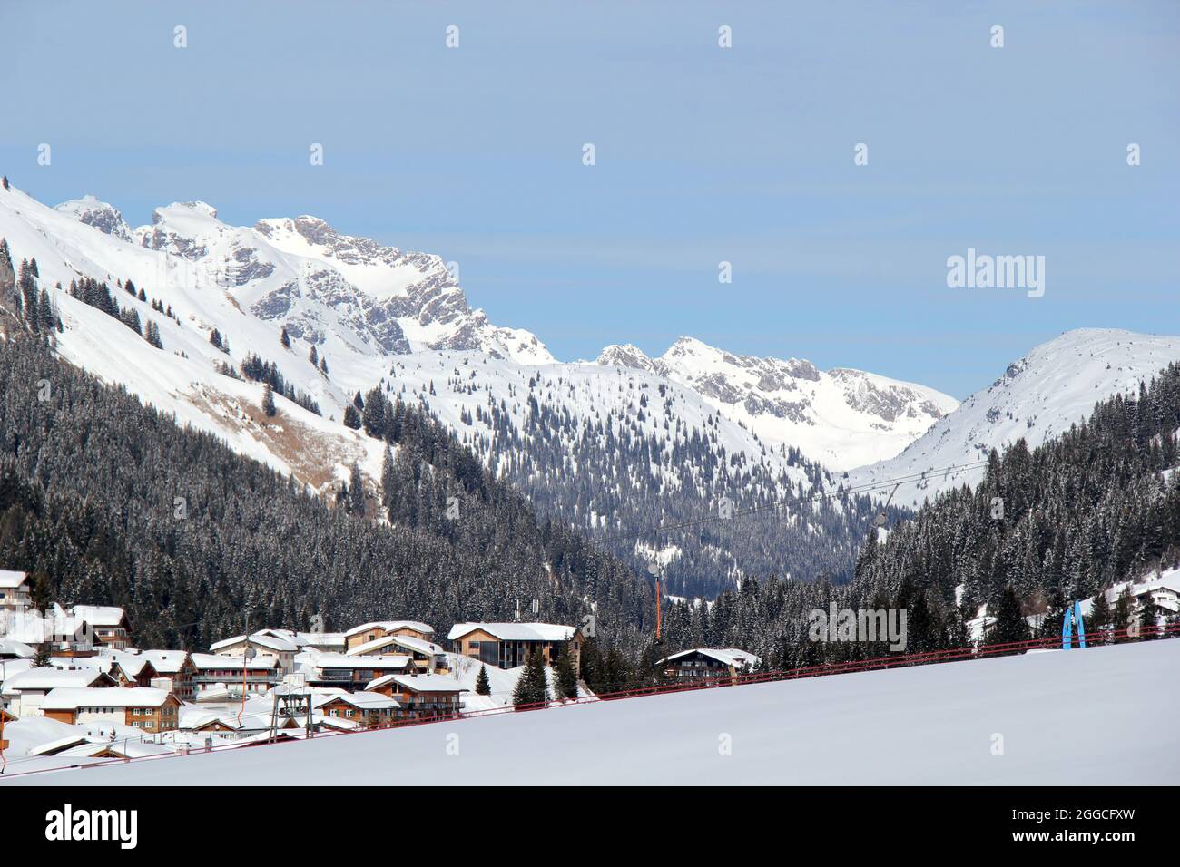 Austrian Alps at Winter Stock Photo - Alamy