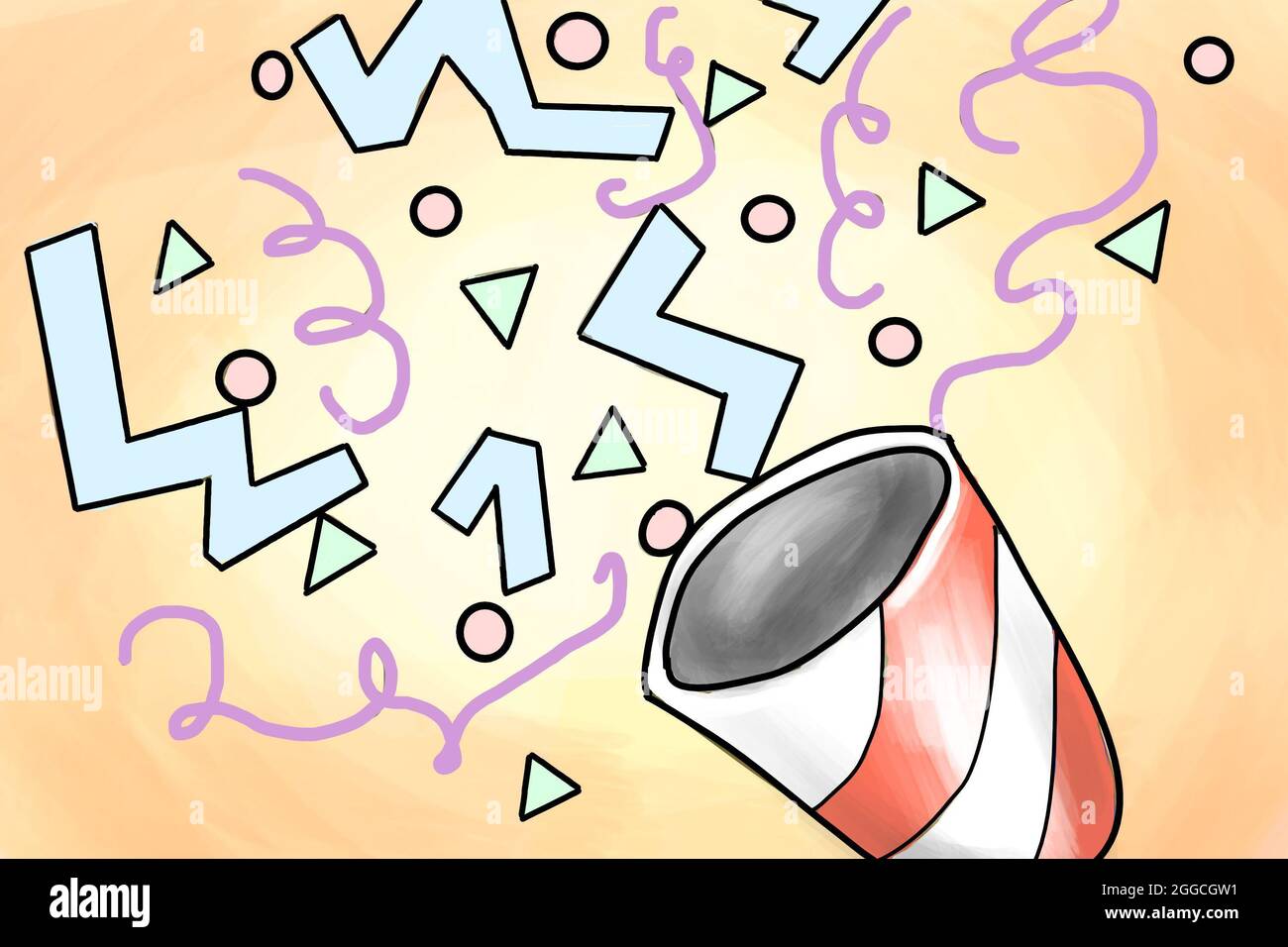 Colorful Confetti Celebration Party Stock Photo - Alamy