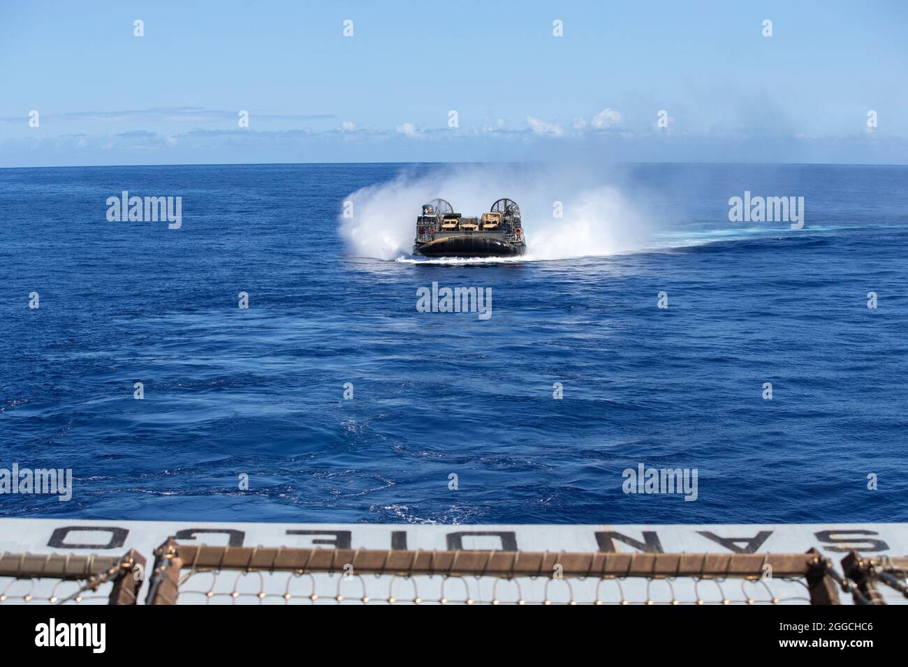 A Navy Marine Expeditionary Ship Interdiction System launcher, a ...