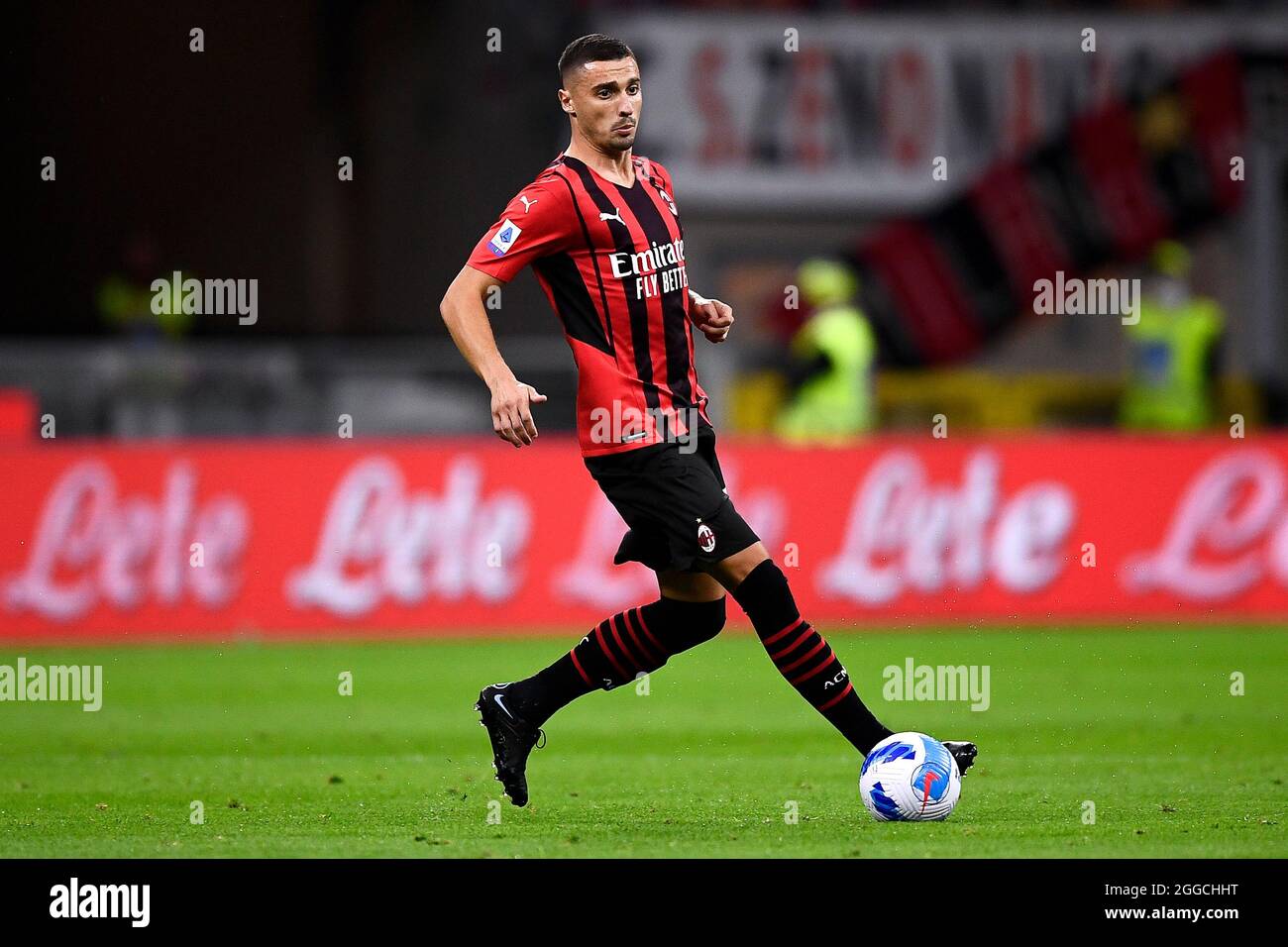 Milan, Italy. 29 August 2021. Rade Krunic of AC Milan in action during ...