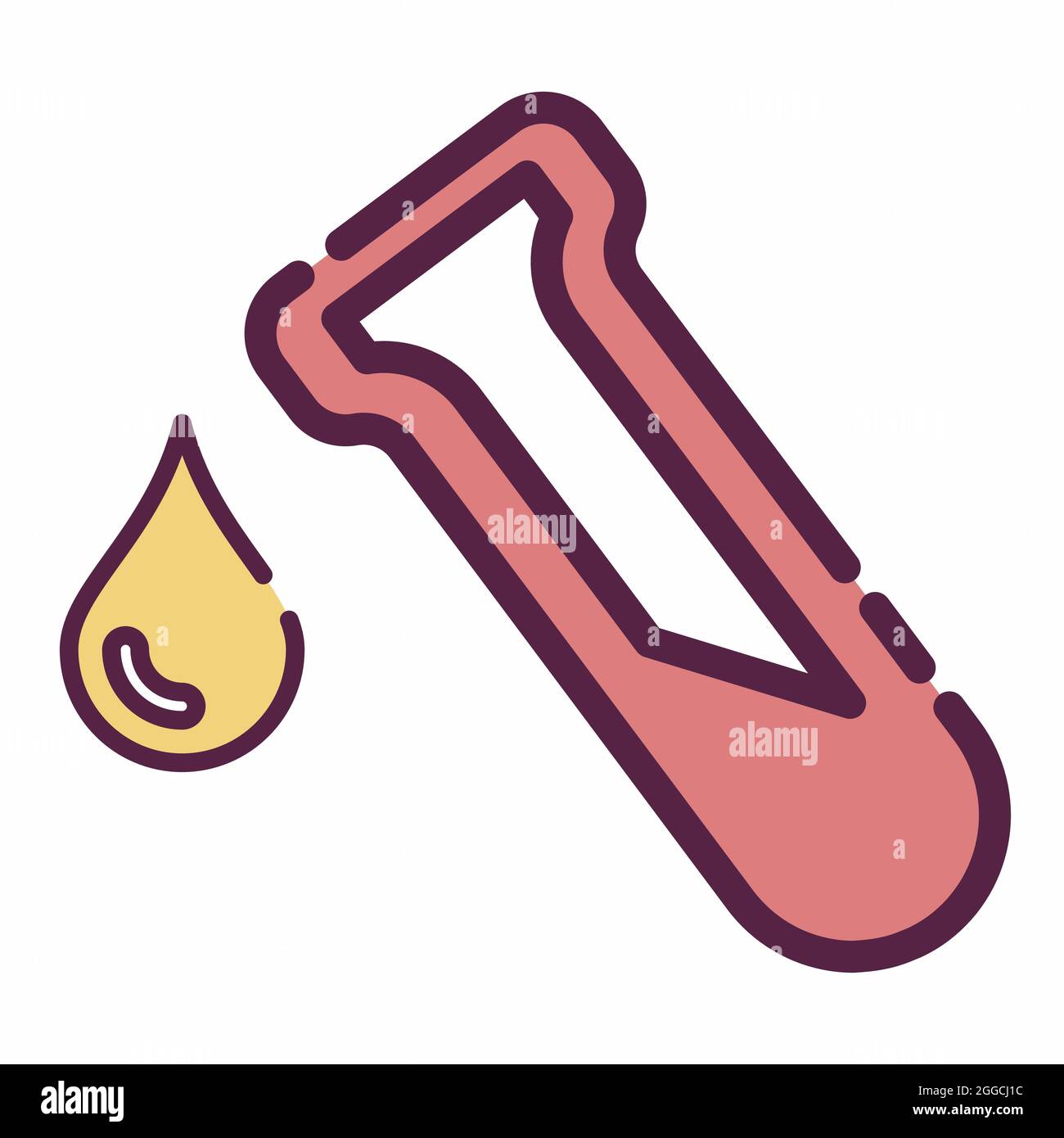 Icon Vector of Drop - Line Cut Style - Simple illustration, Editable ...