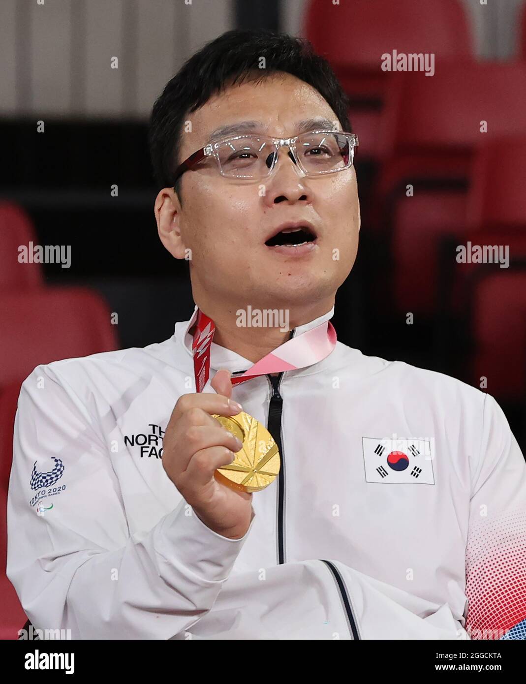 31st Aug, 2021. S. Korea's para table tennis players South Korea's Joo ...