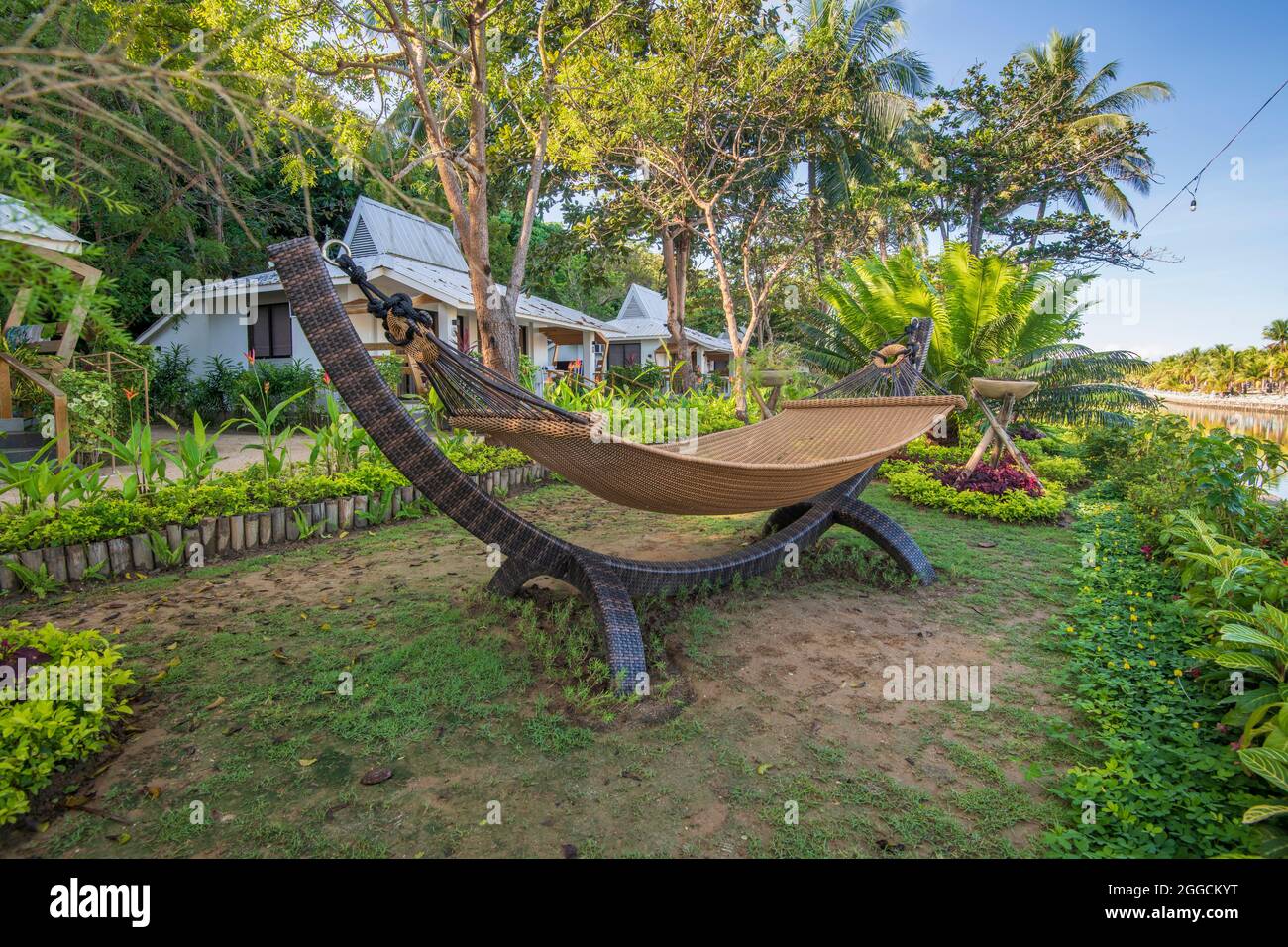 cradle in the garden Stock Photo - Alamy