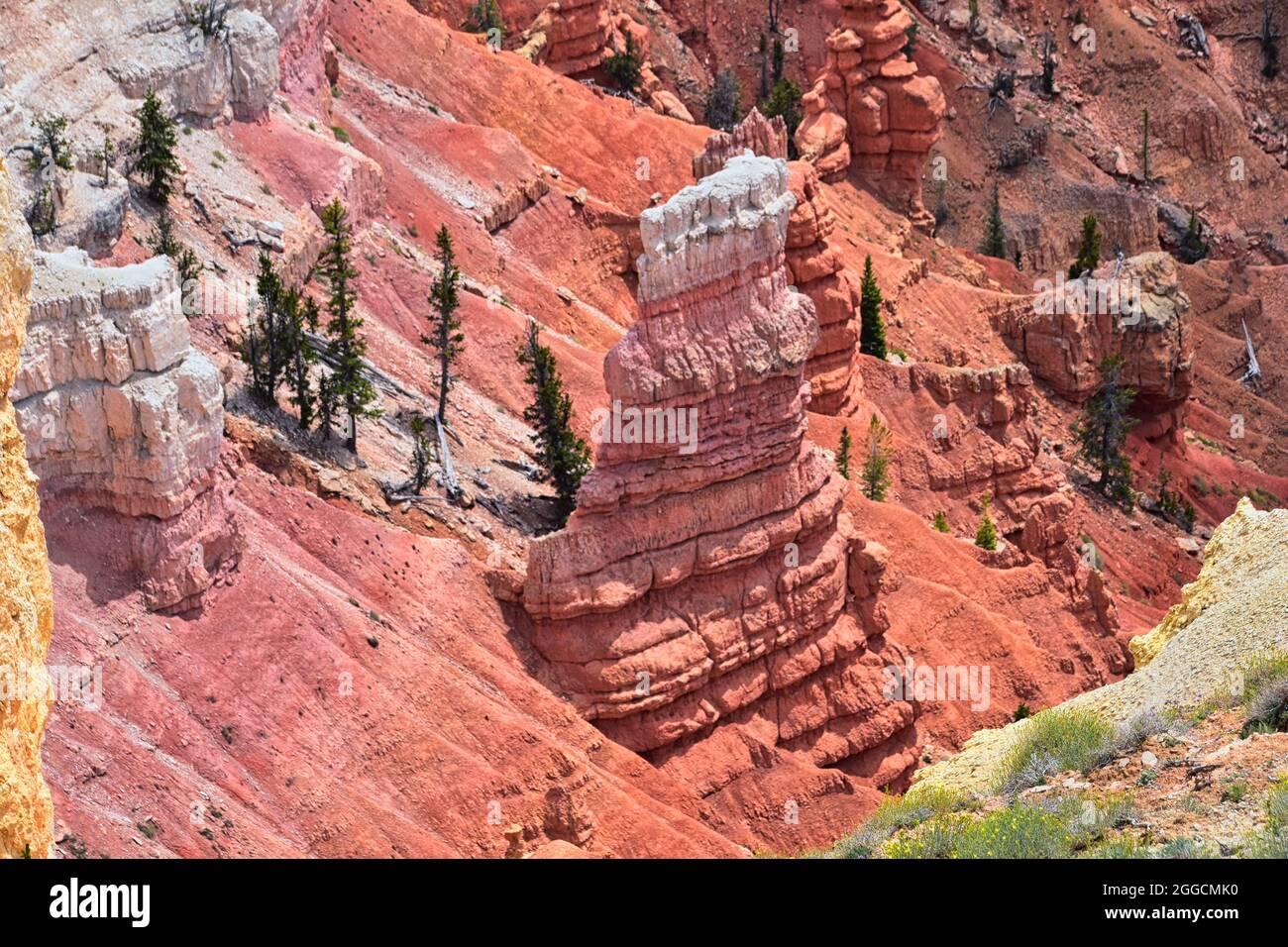 Cedar Breaks National Monument views from hiking trail near Brian head ...