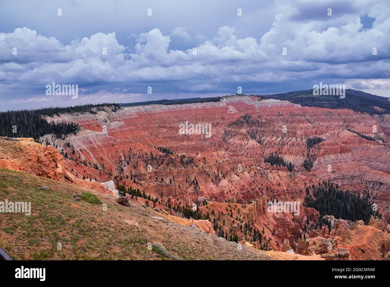 Cedar Breaks National Monument views from hiking trail near Brian head ...