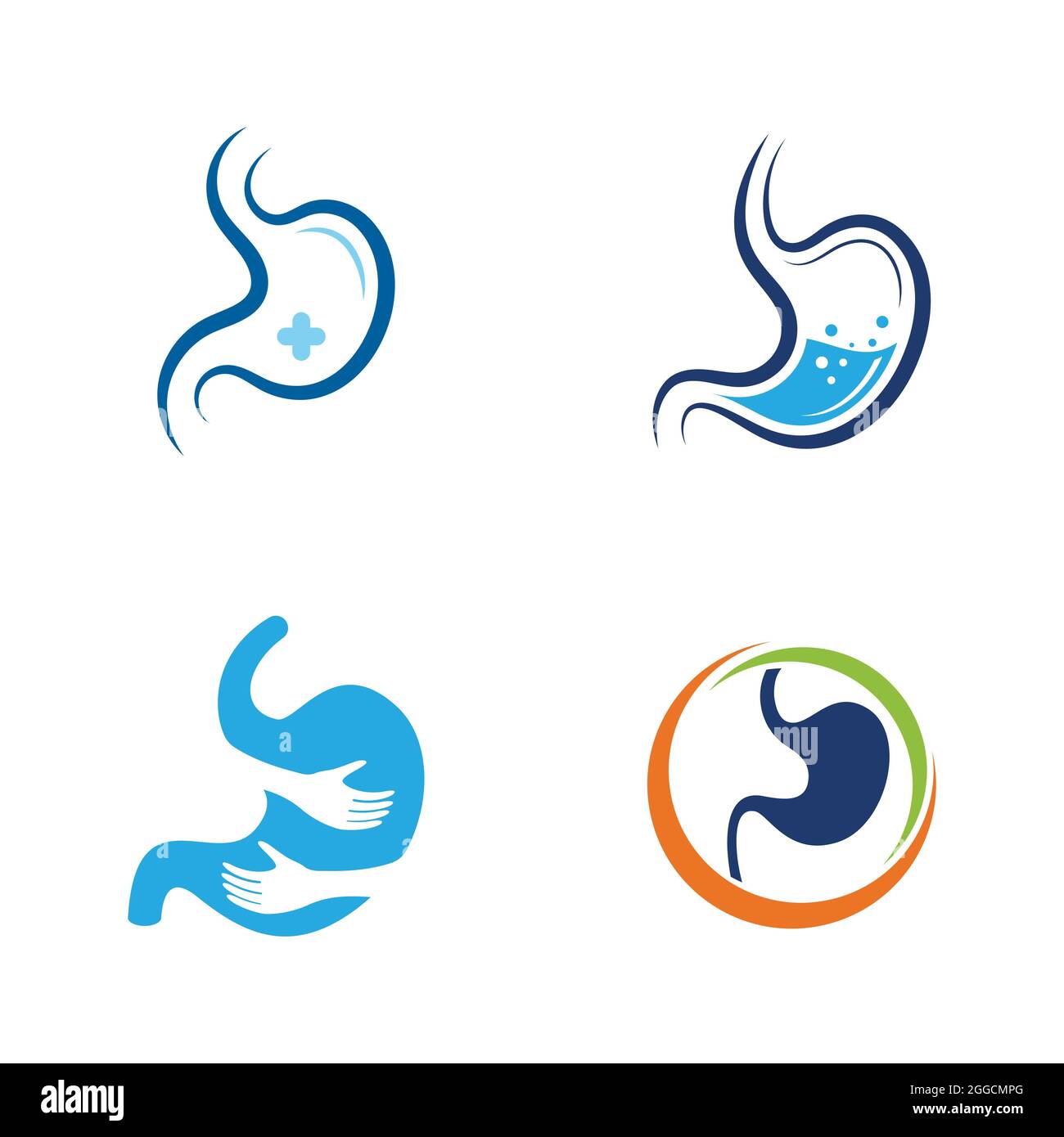 stomach care icon designs concept vector illustration Stock Photo - Alamy