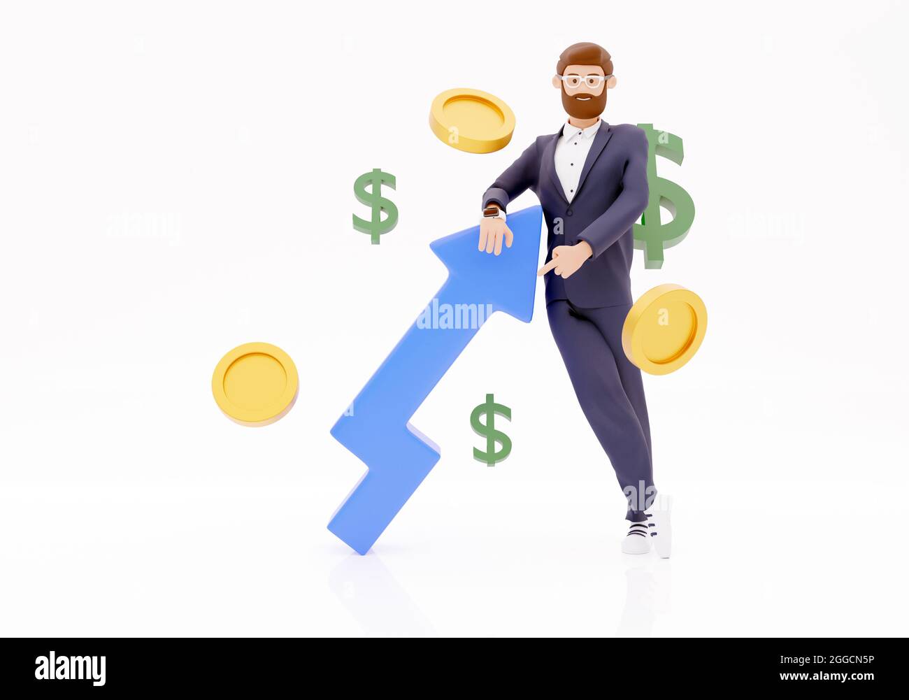 Concept of financial growth. Dashboard with the analysis of finance ...