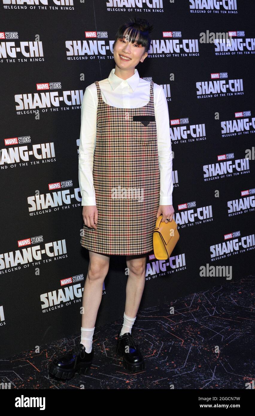New York, USA. 30th Aug, 2021. Meng'er Zhang attends the NY screening ...