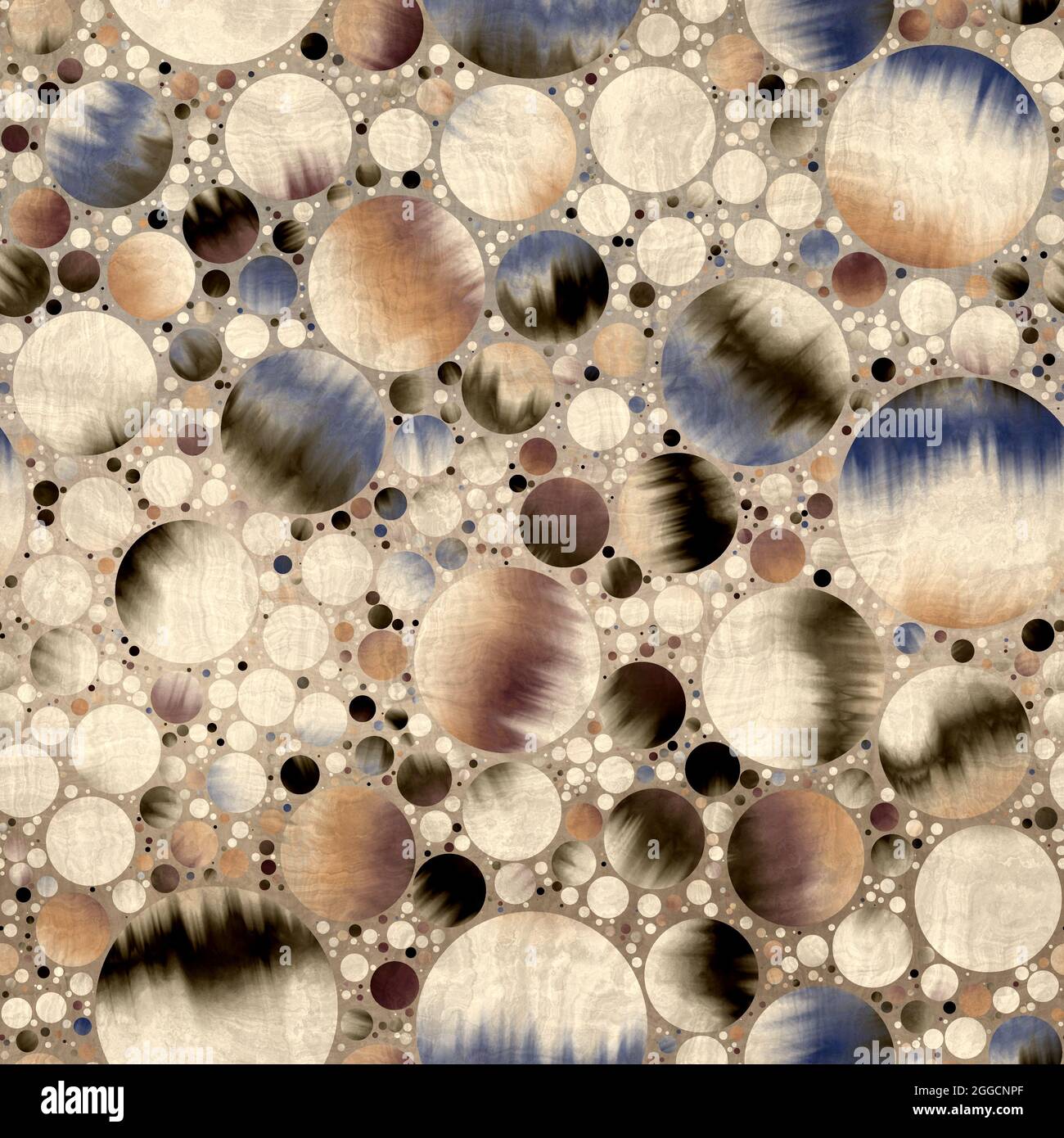 Seamless abstract circle geo pattern for surface print Stock Photo - Alamy