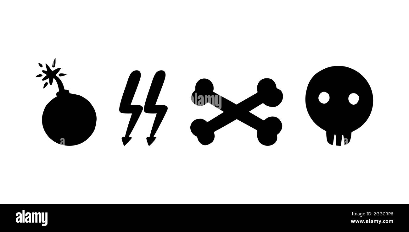 Censored swearing symbols. Hand drawn swear signs to express ...