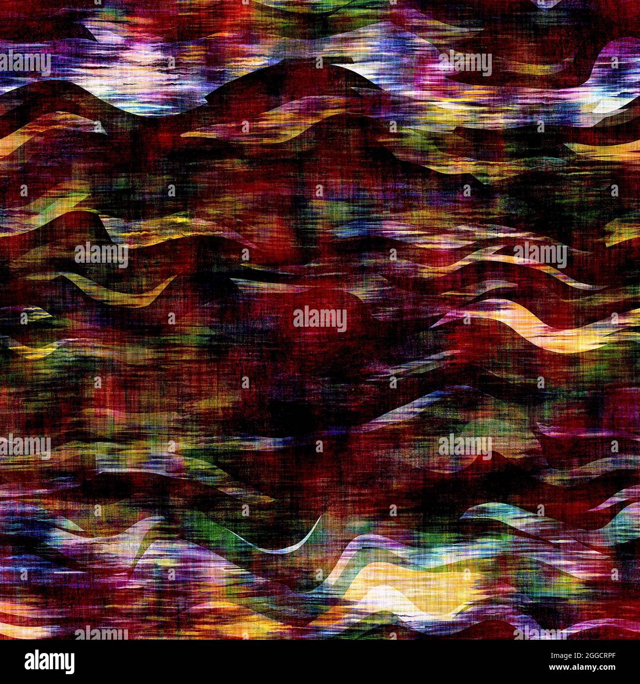 Funky camouflage space dyed style texture material. Seamless colorful ...