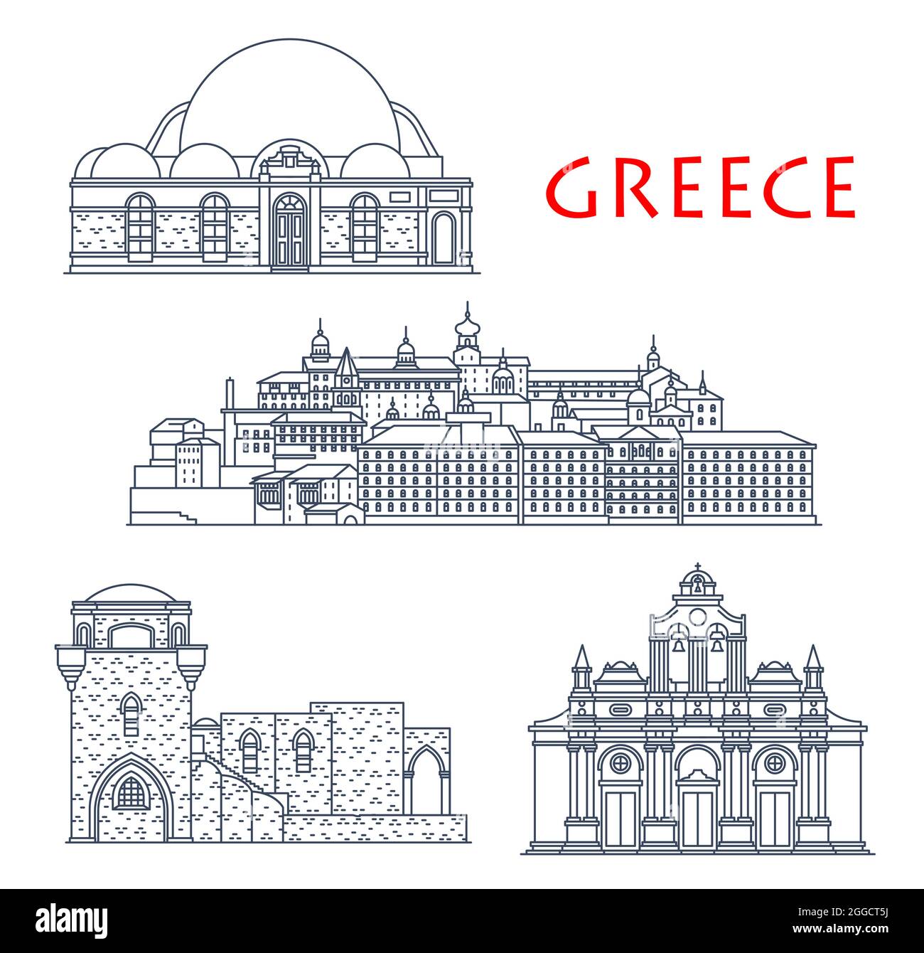 Ancient Greek Architecture Sketches