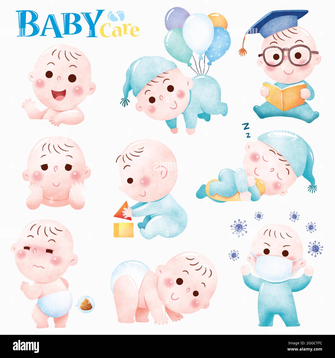 Baby character hi-res stock photography and images - Alamy